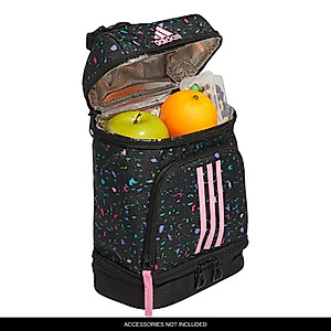 adidas Unisex Excel 2 Insulated Lunch Bag Discontinued, Speckle Black/Bliss Pink, One Size