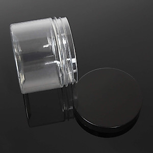 ABuff 18 Pack 10oz Empty Slime Containers, Large Plastic Slime Jars Clear Slime Storage Containers with Lids, Food-Grade Plastic