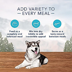 Blue Buffalo Wilderness Denali Dinner High Protein, Natural Wet Dog Food, Wild Salmon, Venison & Halibut 12.5-oz cans (Pack of 12)
