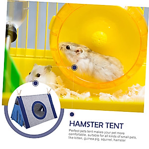 BESTOYARD 3pcs Hamster nest Guinea Pig House Bunny Hideout Hamster hut Bedding for Guinea Pigs Hamster Hideout Chinchilla Corner Hideout Hamster Tent Hideout Hanging Felt Cloth pet Small