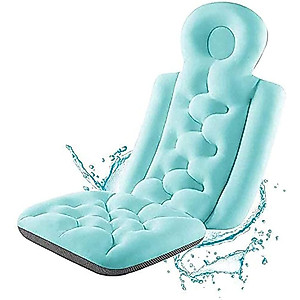 Bath Pillow, Bathtub Pillow Non-Slip Bath Mat Bath Pillow Anti- Bathtub Spa Cushion for Full Body Back Support Comfort Head Rest Ideal Hot Tub Accessories