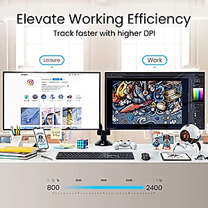 VicTsing 2.4G Wireless Mouse for PC, Computer