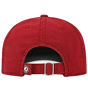 Top of the World Alabama Crimson Tide Men's Relaxed Fit Adjustable Hat Team Color Primary Icon, Adjustable