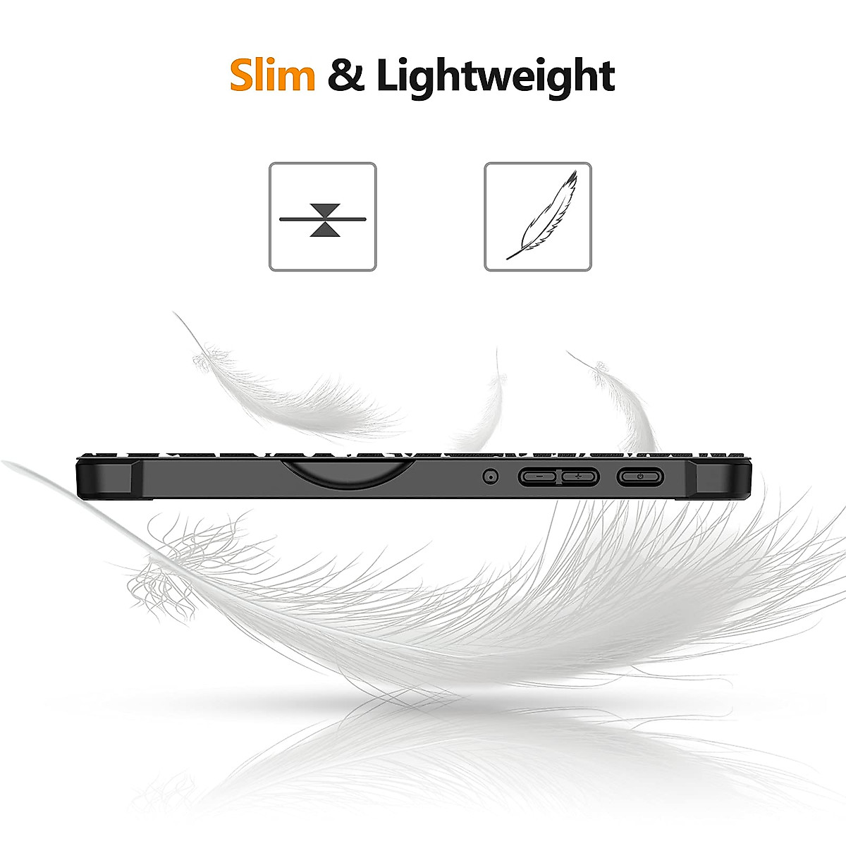 Fintie Slim Case for Samsung Galaxy Tab A7 Lite 8.7 Inch 2021 Model (SM-T220/T225/T227), Shockproof Kids Friendly Soft TPU Smart Stand Back Cover, Composition Book