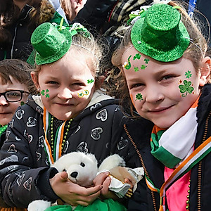 DARKLATER Shamrock Tattoos, St Patricks Day Face Tattoos, Saint Patricks Day Temporary Tattoos Stickers, Clover Tattoos