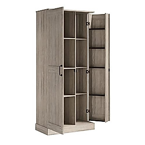 Sauder Miscellaneous Storage Cabinet, L: 32.17" x W: 17.13" x H: 72.09", Spring Maple Finish
