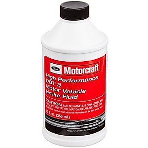 Genuine Ford Accessories (PM-1-C) High Performance DOT-3 Motor Vehicle Brake Fluid - 12 oz.