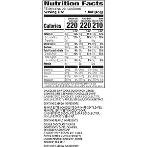 Larabar Chocolate Variety Pack, Gluten Free Vegan Fruit & Nut Bars, 18 ct