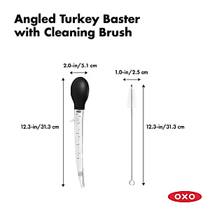 OXO Good Grips Angled Turkey Baster with Cleaning Brush