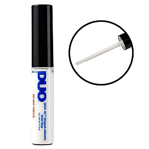 DUO Quick-Set Strip Lash Adhesive - White/Clear, Latex-Free, Water-Resistant, Long-Lasting, Lash Glue, 0.18 oz, 2-Pack