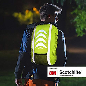 Salzmann Reflective Backpack Cover | High Visibility, Waterproof & Weatherproof | Ideal for Cycling, Running & Hiking | Made with 3M Scotchlite