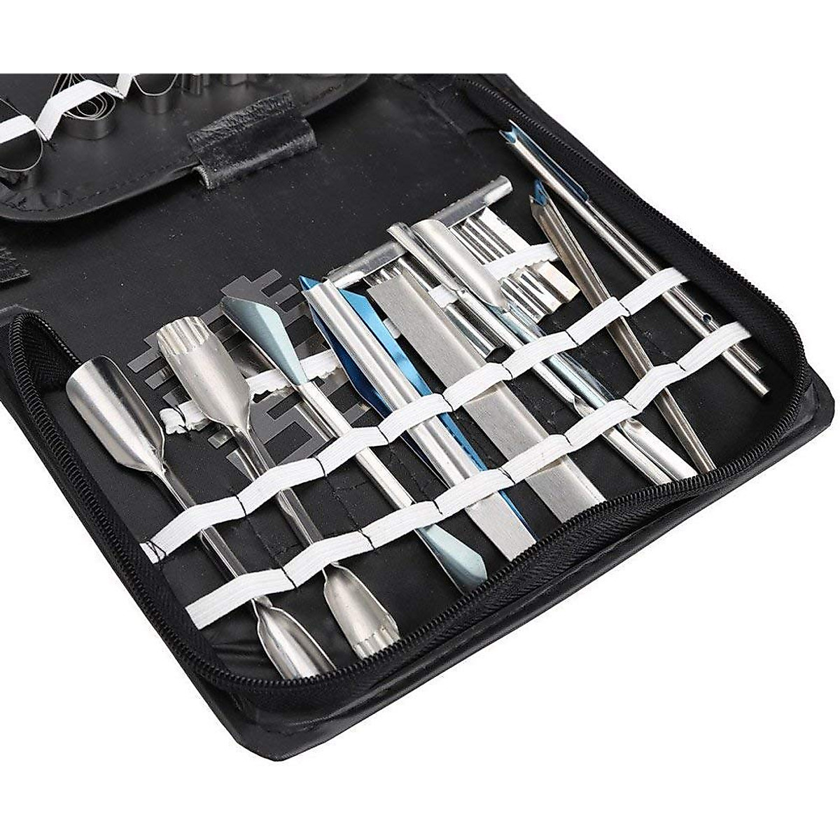 eoocvt Culinary Carving Tool Set Fruit Vegetable Food Garnishing Cutting Slicing Peeling Culinary Garnish Tools Kit (46 pcs)