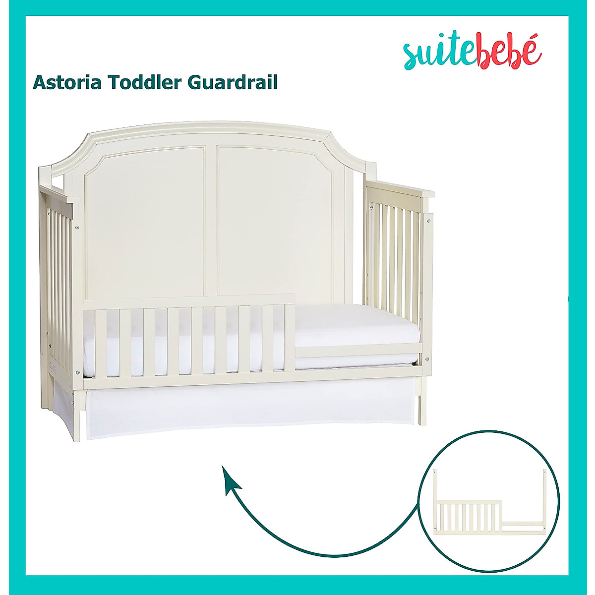 Suite Bebe Astoria Toddler Guard Rail Buttercream