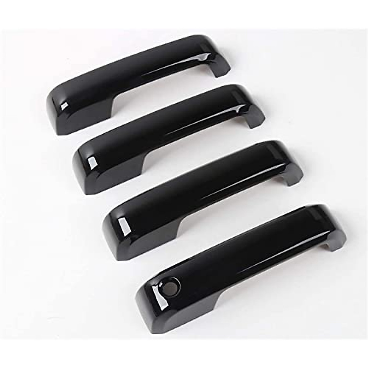 eLoveQ Gloss Black Handle Cover Covers Compatible with Ford 2015-2019 F-150/2017-2019 F-250 + F-350 Superduty (Gloss Black-w/o Smart Keyless)