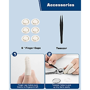 Vastar Watch Repair Kit, Watch Battery Replacement Tool Kit, Watch Link Removal Tool Kit, Watch Band Link Pin Tool Set with Carrying Case