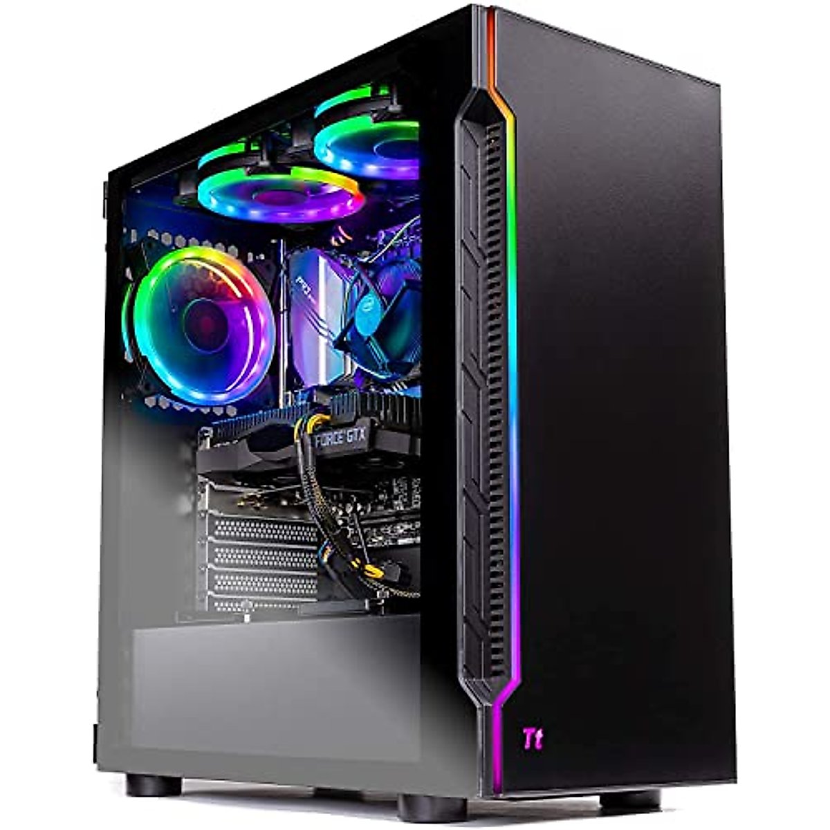 Skytech Gaming Shadow 3.0 Gaming PC Desktop – Intel Core i5 10400F 2.9 GHz, GTX 1660 Super, 500GB SSD, 16G DDR4 3200, 600W Gold PSU, AC Wi-Fi, Windows 10 Home 64-bit