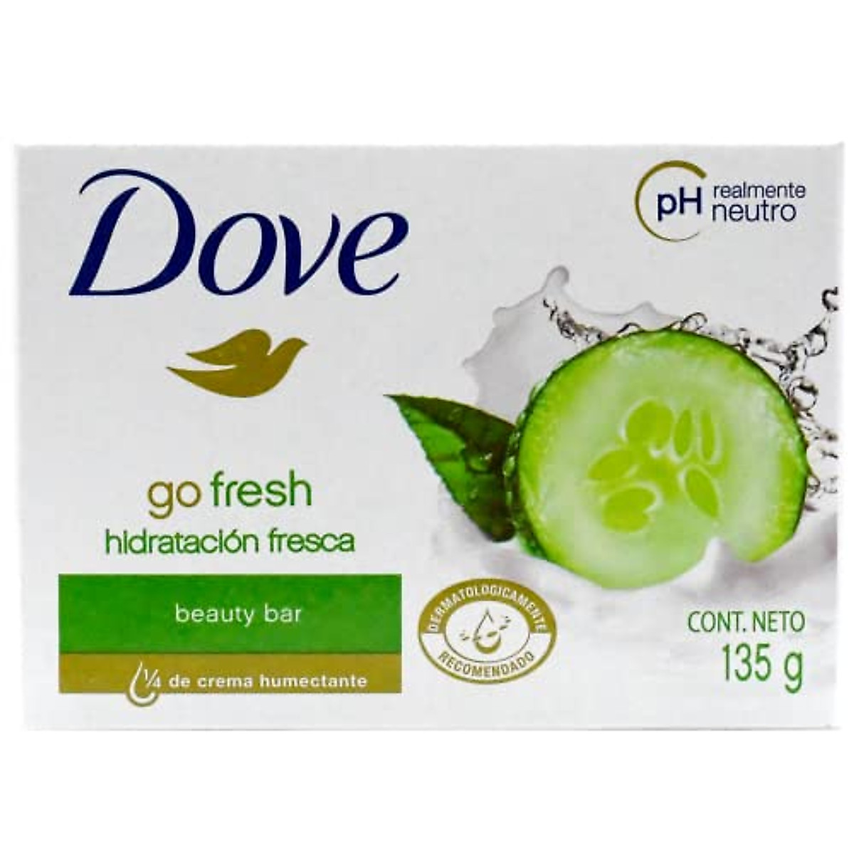 Dove, Beauty Bar Soap Variety Pack of 12, Go Fresh, Shea Butter, Coconut Milk, White - 135g