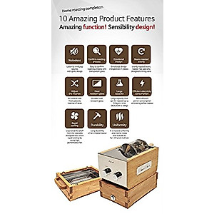 BOCABOCA Coffee Bean Roaster 500 Home Roasting Machine with Cooler Nuts Barista Home Kitchen Cafe 220V & JISAM TRADE Simple English User's Guide.
