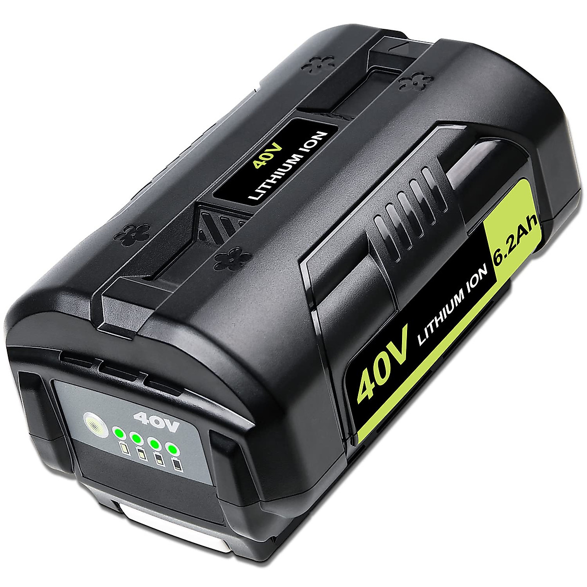 DTK Battery Replacement for Ryobi 40V Battery 6.2Ah OP4040 OP4026 OP4030 OP4050 OP4060A Compatible with Ryobi 40Volt Cordless Tool Lithium ion Battery Packs