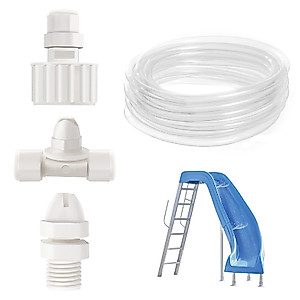 Pool Slide Water Tubing Kit, Spray Hose Kit/Parts for Inground Pool ...