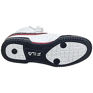 Fila womens Fila F-13 Big Kids Sneaker, White/Navy/Red, 5.5 Big Kid US