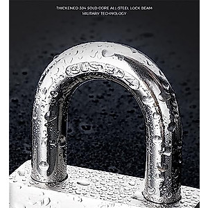 Bike Chain Lock,304 Stainless Steel raw Materials. No Rust, Corrosion Resistance, Premium Case-Hardened Security Chain for Motorcycles, Bike, Generator, Gates,Outdoor Furniture (40 INCH Chain Lock)