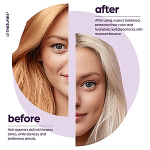 Artnaturals Purple Conditioner – (16 Fl Oz / 473ml) – Protects, Balances and Tones – Bleached, Color Treated, Silver, Brassy and Blonde Hair - Sulfate Free