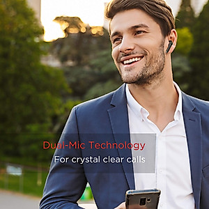 Motorola VerveBuds 800 True Wireless in-Ear Headphones - IPX4 Cordless Earbuds with Dual Noise-Cancelling Mic, Charging Case - Bluetooth 5.0 Headset Earpiece - 6H Playtime, Voice Assistant Compatible