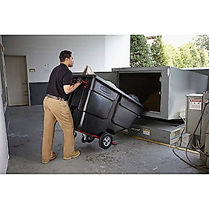 Rubbermaid 1314 Utility Duty 1 Cu. Yard Tilt Truck, 72-1/4"L x 33-1/2"W x 43-3/4"H