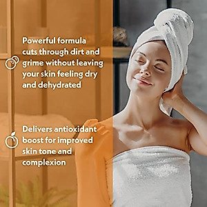 Vitamin C Cleanser Face Wash | Anti Aging Facial Cleanser for Fine Lines, Age Spots, Dark Circles | Cruelty Free Skin Care Cleansing Gel with Aloe Vera, Vitamin E (4 oz)