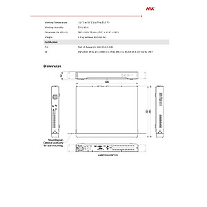 HIKVISI0N DS-7632NI-K2/16P 32 Channel with 2 Hard Drive Spaces,16 POE Ports 4K 8MP IP Network Video Recorder NVR, Compatible with Hikvision Hik-Connect, Hard Drive Not Included
