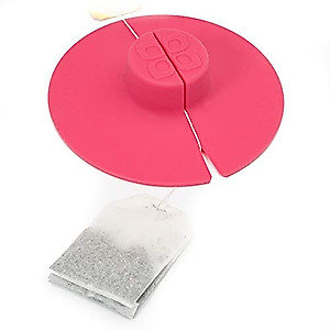 Primula Buddy Silicone Tea Bag Holder, Easy to Use and Mess-Free, Dishwasher Safe, 4.25-Inch, Honeysuckle