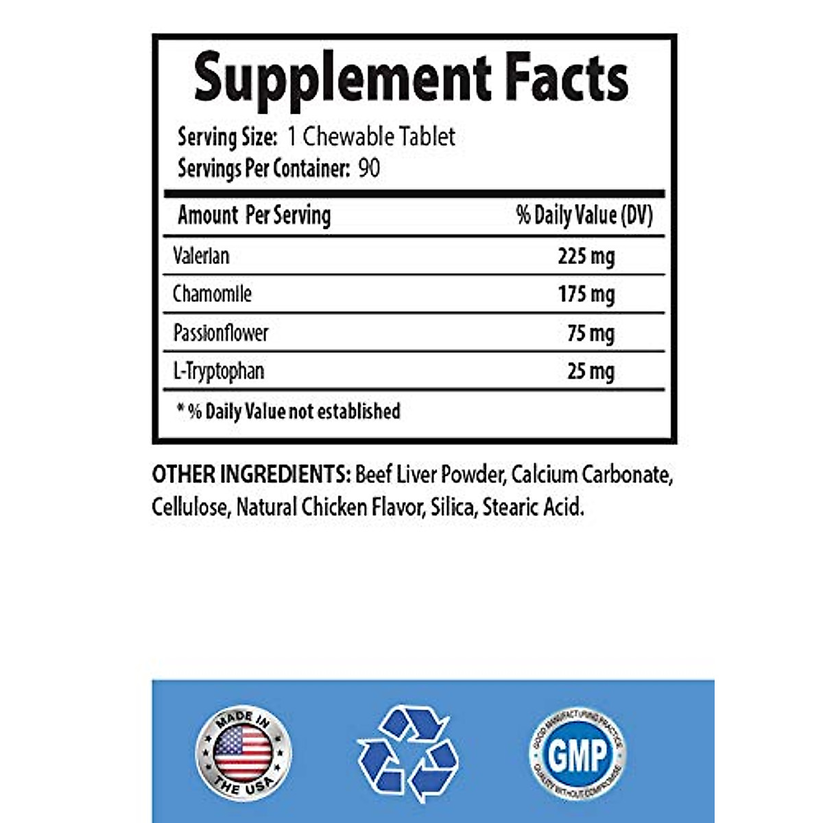 I LOVE MY PETS LLC pet Calming cat - PET Relaxant - Powerful Anxiety Relief - Healthy Chews - tryptophan for Cats - 90 Treats (1 Bottle)