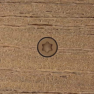 Headcote Trim Screws - #8 x 2-1/2" - #34 Brown - 305 Stainless Steel - 350 Pc Deck Pack - STAR DRIVE