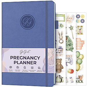 GoGirl Pregnancy Planner – Weekly Pregnancy Baby & Mom Journal – Keepsake Memory Book for Planning & Tracking Your Pregnancy – Pregnancy Log for First Time Moms – A5 Size, 40 Weeks (Lavender)