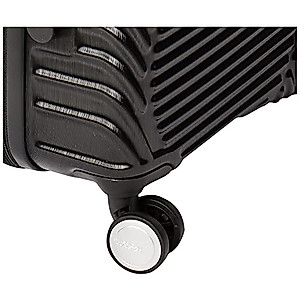 American Tourister Disney Molded Hardside Expandable Luggage with Spinner Wheels, Black, Carry-On 20-Inch