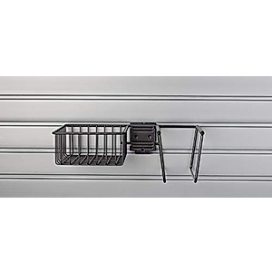 HandIWall Sports Accessory Kit with Locking Bracket Hooks for Slatwall Panel Organization