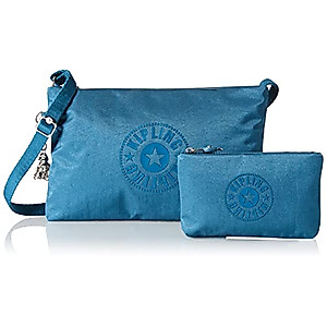 Kipling womens Womenâ€™s Atlez Duo Pouch Gift Set, Includes Holiday Gifting Box, Lightweight Nylo Crossbody Handbag, Dynamic Beetle, 9.75 L x 6.5 H 1.25 D US