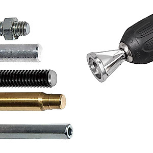 GETLITOOL Deburring External Chamfer Tool for Drill Bit, Burr Removal Bit Quickly Repairs Damaged Metal External Chamfer Deburring Tool for Drill Bit Bolts