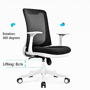 ZLBYB Home Computer Chair Ergonomic Office Chair Lift Swivel Chairs Mesh Staff Chair Chaise