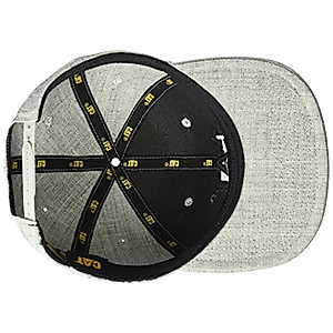 Caterpillar Men's Sheridan Flat Bill Cap, Heather Grey, One Size