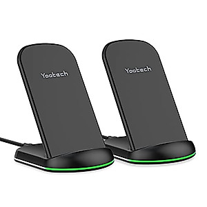 Yootech [2 Pack] Wireless Charger,10W Max Wireless Charging Stand,Compatible with iPhone 14/14 Plus/14 Pro/14 Pro Max/13/13 Mini/13 Pro Max/SE 2022/12/11/X/8,Galaxy S22/S21/S20/S10(No AC Adapter)