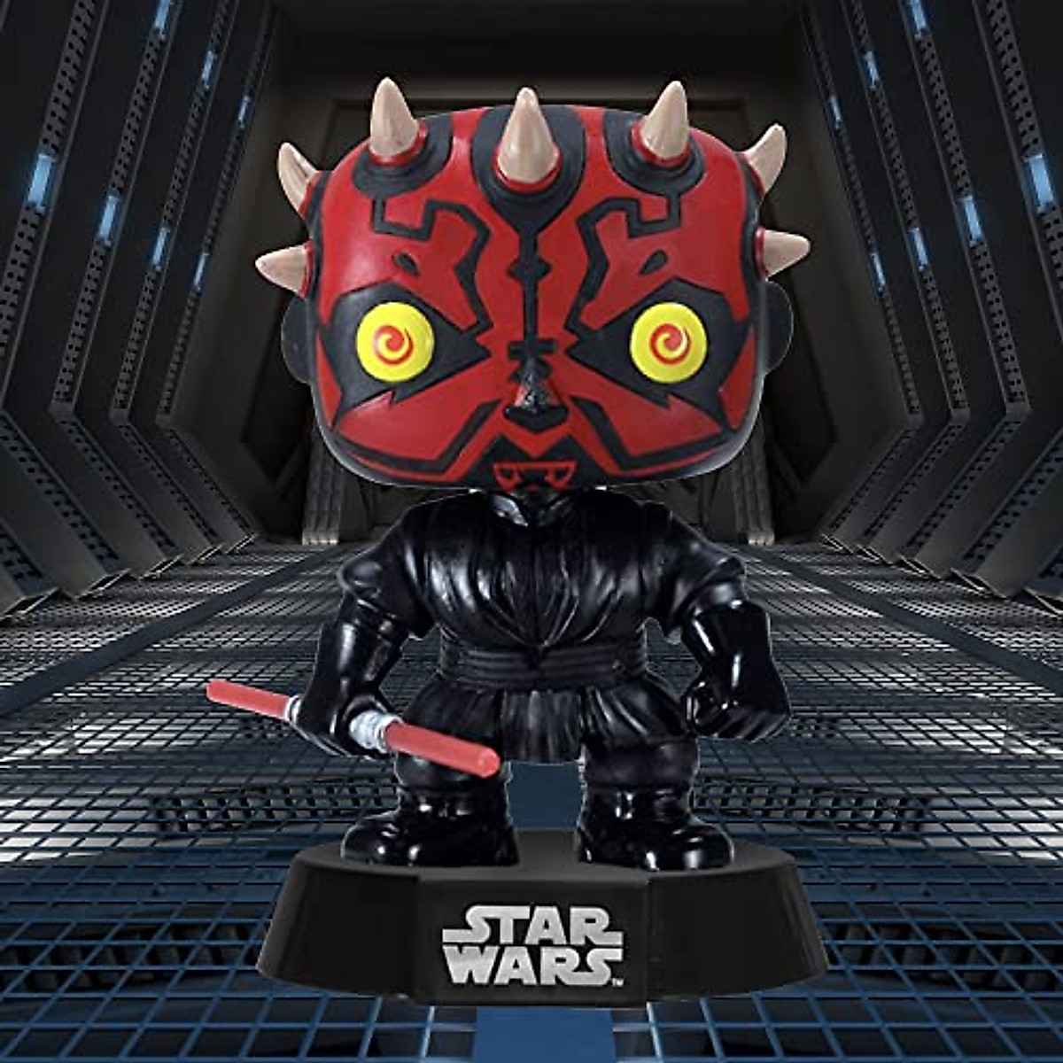 Visit the Funko Store Funko Pop Protector Bundle – 1 Star Wars Darth Maul #09 Pop Figurine 3.75 Inch with Plastic Protector Case