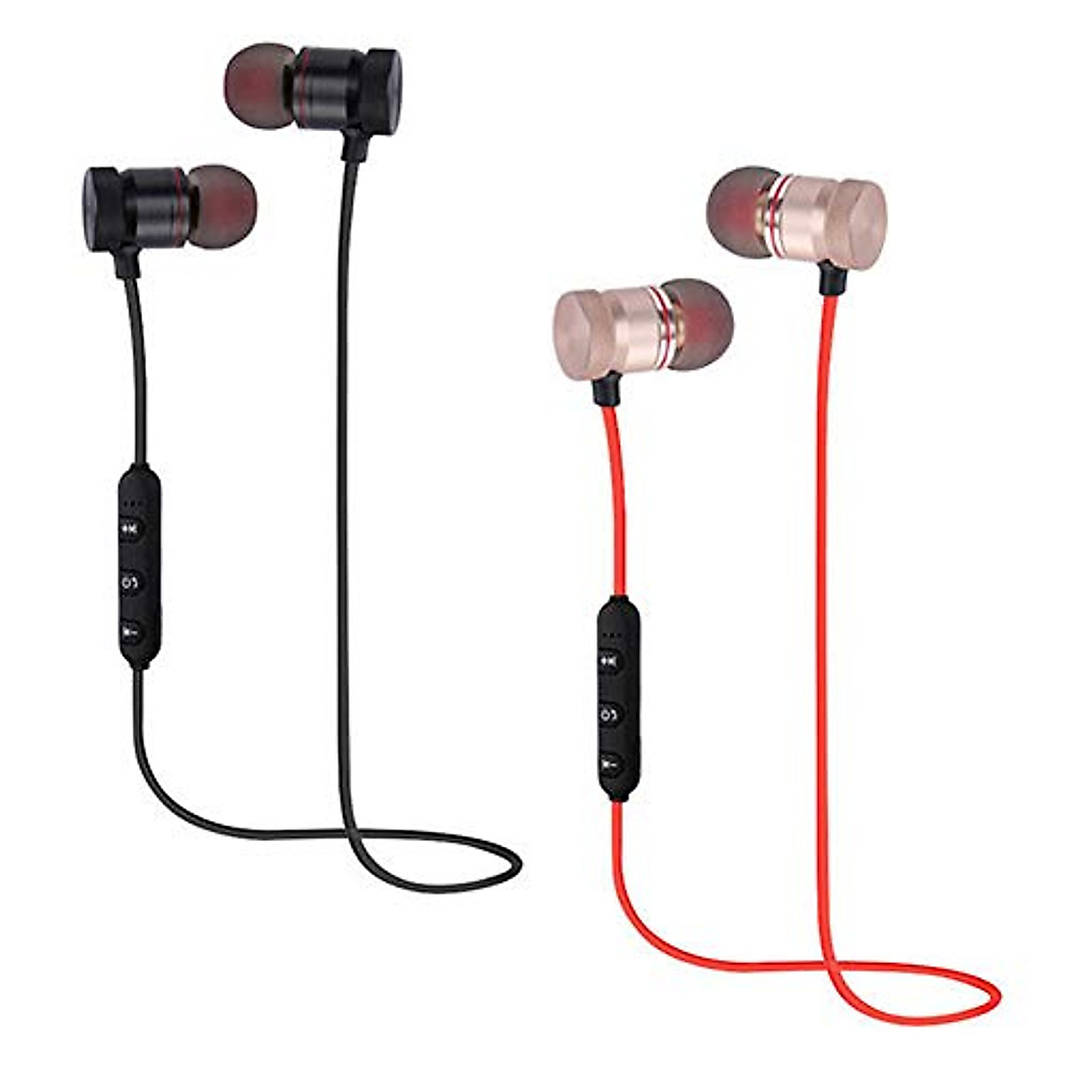 heave Wireless Headphones,Bluetooth 4.1 Waterproof Stereo Sound Bluetooth Headphones Magnetic Sport Earphones with Mic for Running, Workout, Gym Black