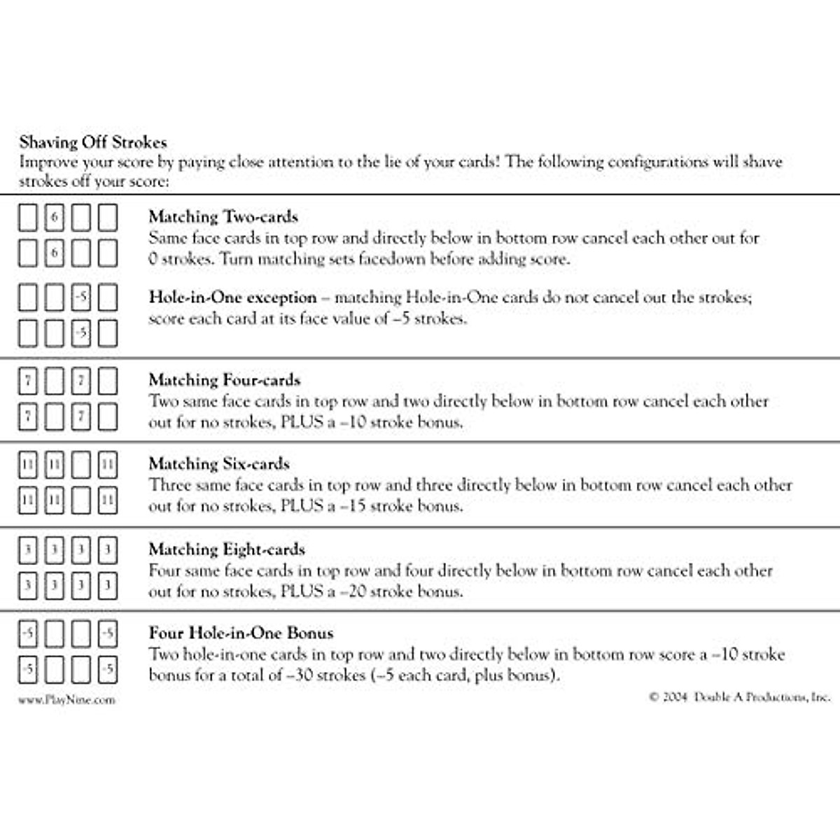 PLAY NINE - The Card Game of Golf, Best Card Games for Families, Strategy Game For Couples, Fun Game Night Kids, Teens and Adults, The Perfect Golf Gift