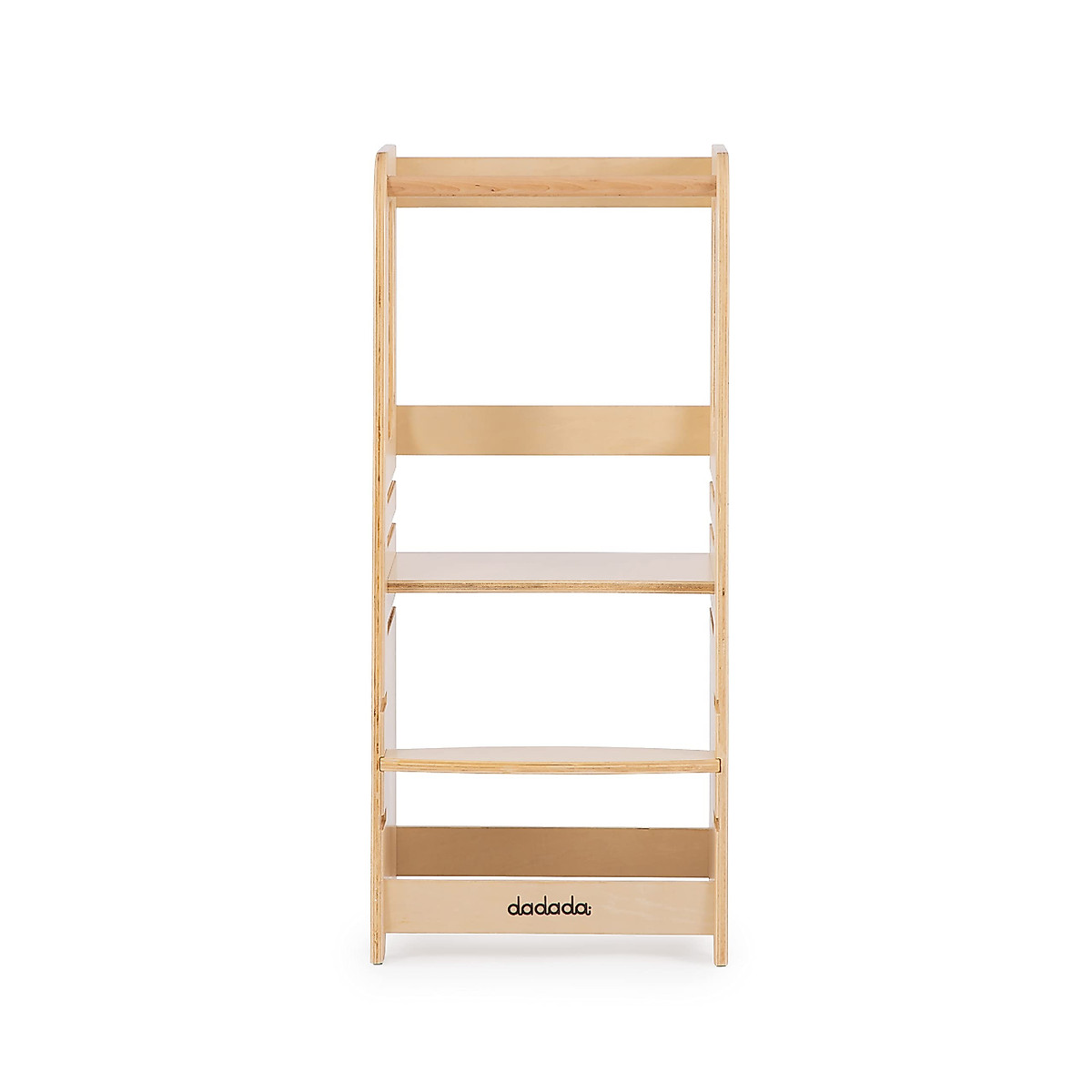 dadada Toddler Tower - Kids Step Stool with Safety Rail - Adjustable Montessori Step Stool for Kids - Toddler Learning Tower with Protection - Kitchen Toddler Step Stool - Natural