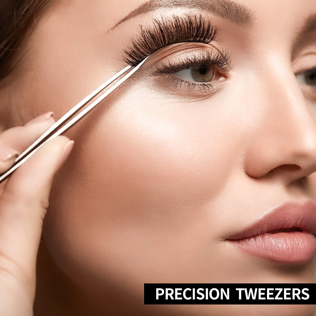 3 Pieces Straight Pointed Tip Tweezers Isolating Tweezers Eyelash Extensions Lash Pointed Blackhead Remover Precision Eyebrow Splinter (Classic Style,5.31 Inch)
