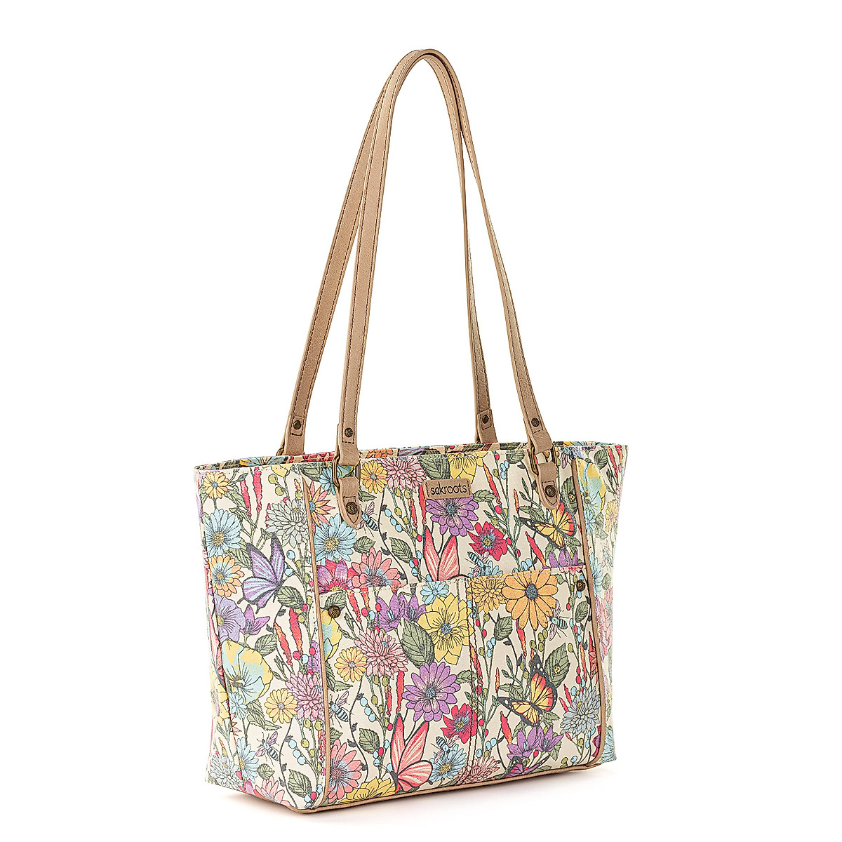 Sakroots Metro Tote Bag, Pinkberry in Bloom