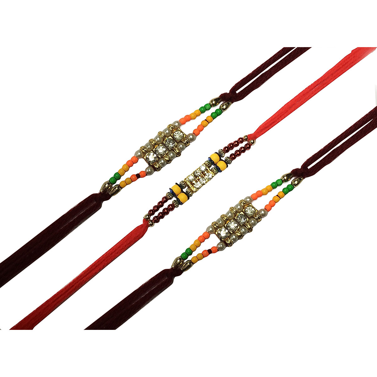 Rakhi for Brother, Set of Three Rakhi, Rakhi for Brother, Raksha Bandhan Gift for your brother, Vary Color and Multi Design
