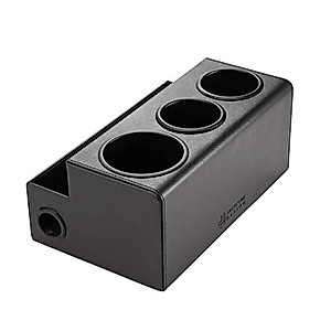 JackCubeDesign Hair Dryer Holder Hair Styling Product Care Tool Organizer Bath Supplies Accessories Tray Stand Storage Bathroom Vanity Countertop with 3 Holes(Black) – :MK154C